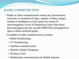COMMUNICATION SYSTEMS USED IN RADIO STATION | PPTX
