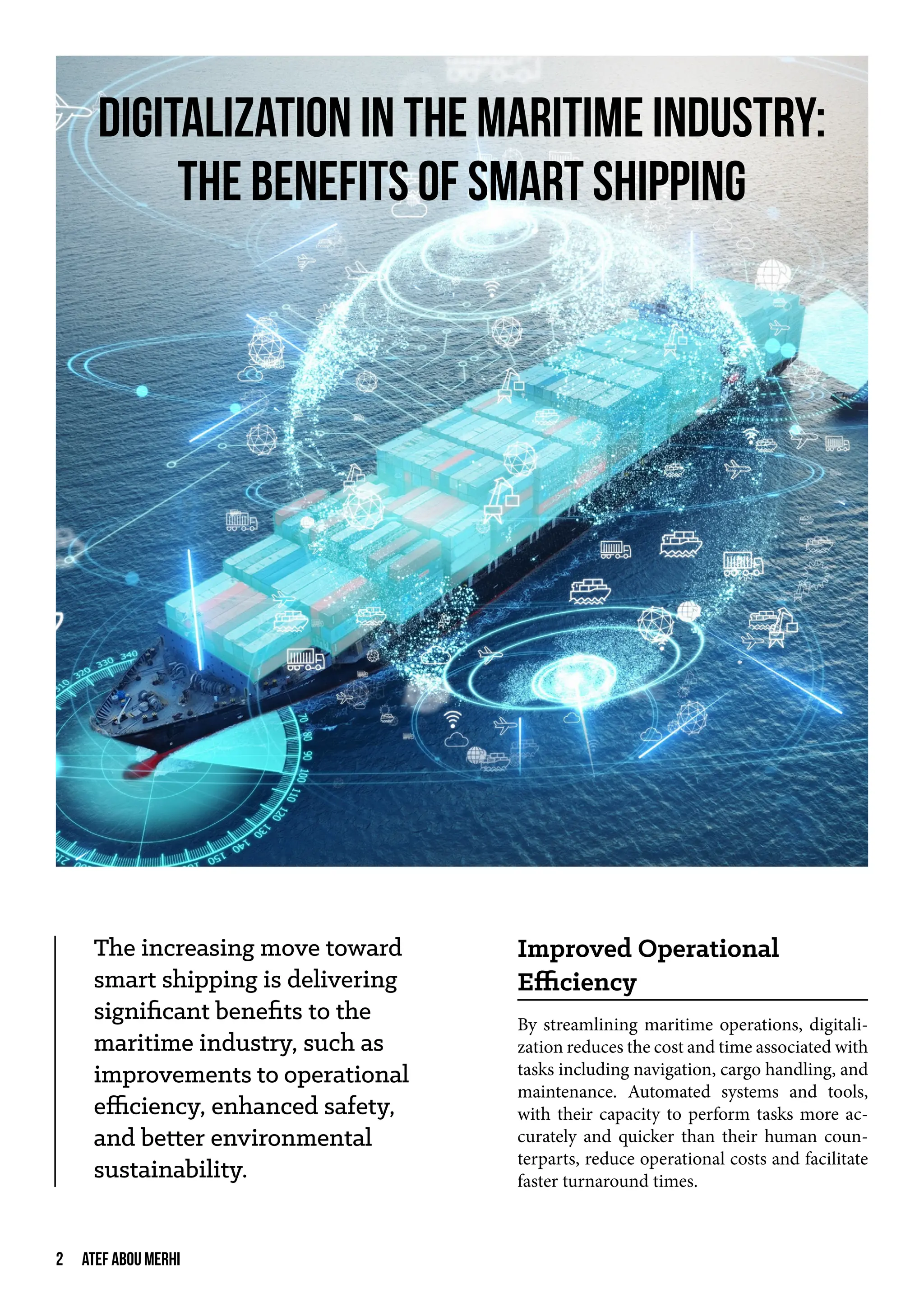 Digitalization in the Maritime Industry: The Benefits of Smart Shipping | PDF
