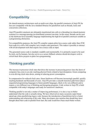 Ateji PX for Java | PDF