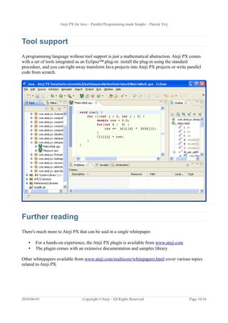 Ateji PX for Java | PDF
