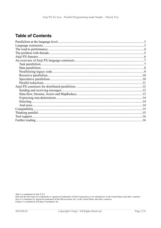 Ateji PX for Java | PDF