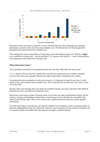 Matrix Multiplication with Ateji PX for Java | PDF