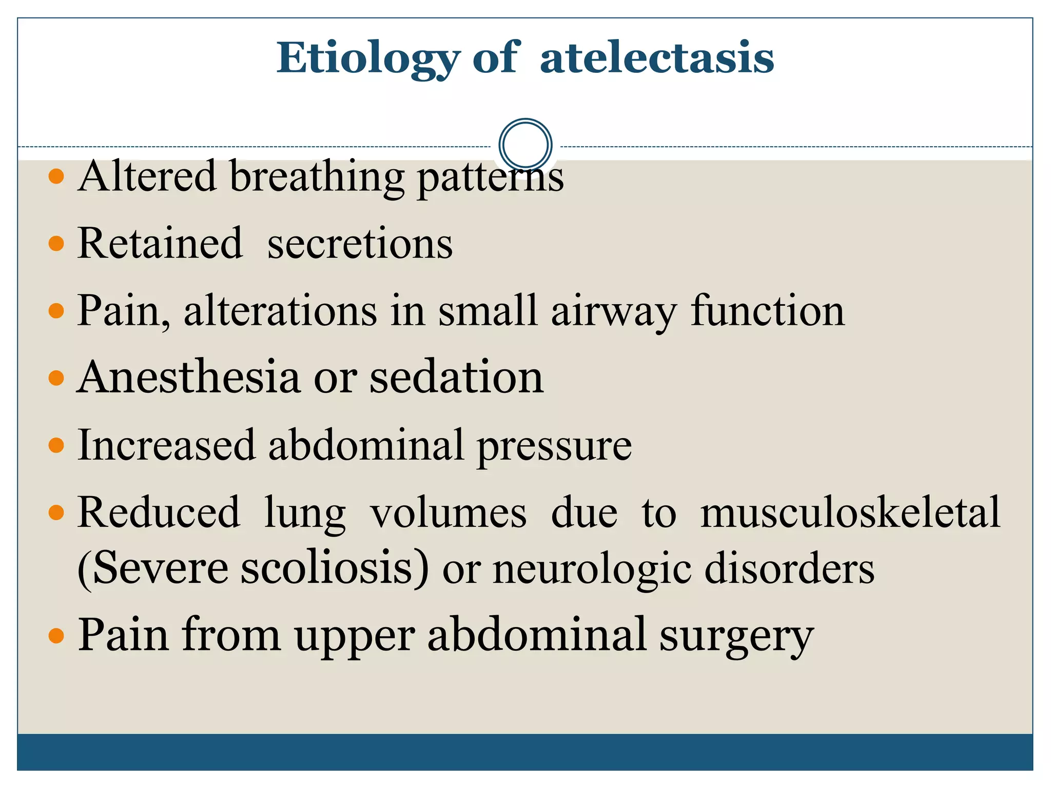 Atelectasis | PPTX