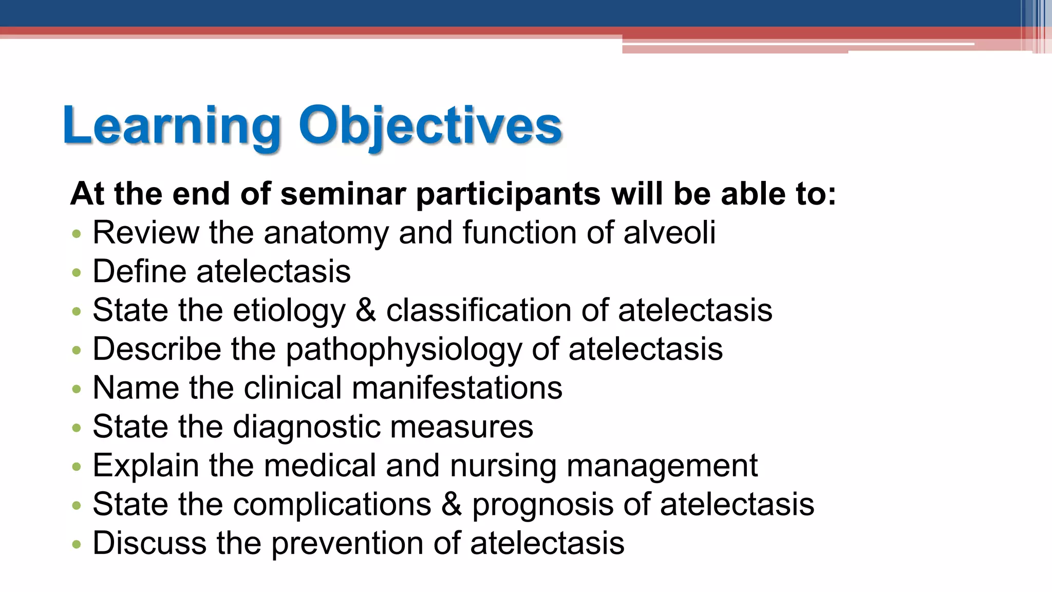 Atelectasis | PPTX