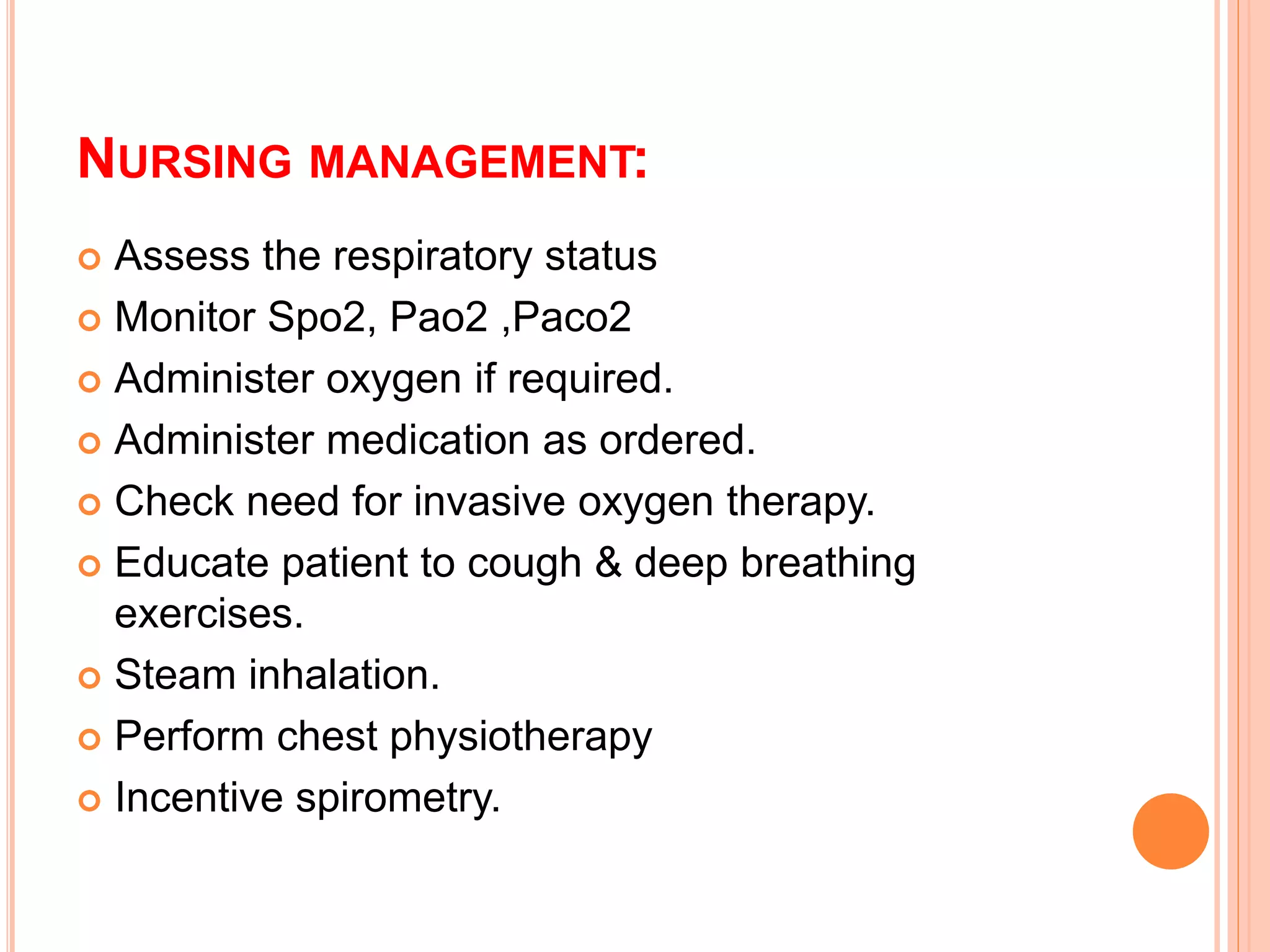 Atelectasis & nursing care | PPTX
