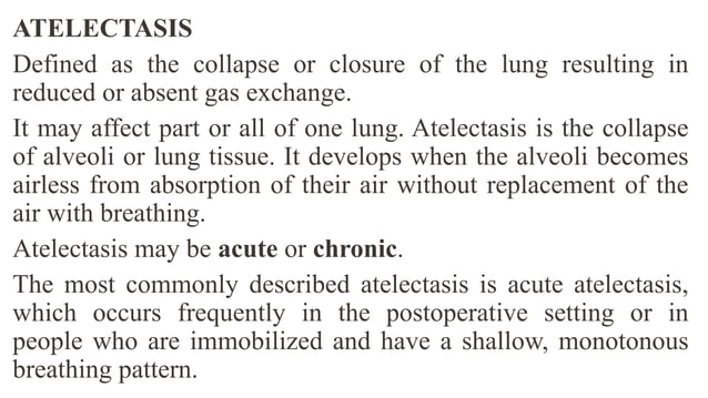 Atelectasis in surgical nursing slide.pptx