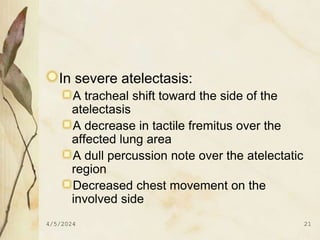 Atelectasis-Edited.ppt for medical surgical nursing 1 | PPT