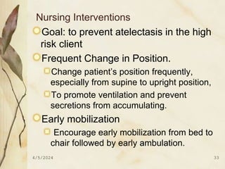 Atelectasis-Edited.ppt for medical surgical nursing 1 | PPT