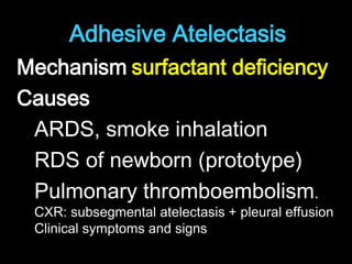 Atelectasis and collapse in CXR | PPTX