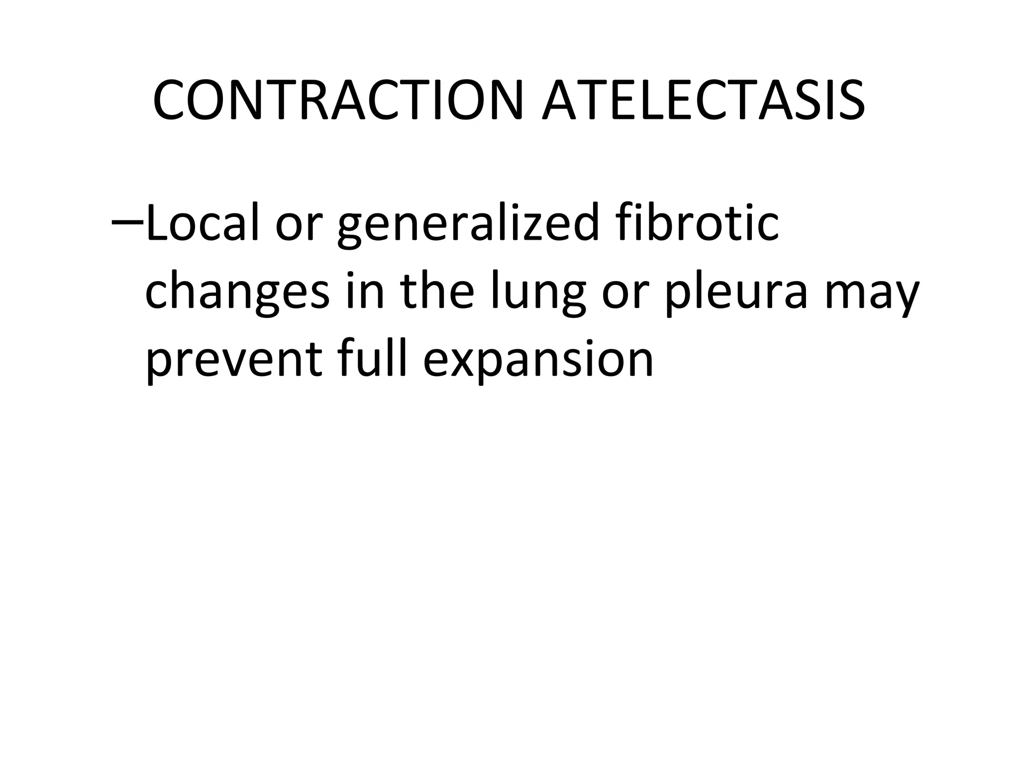 Atelectasis (collapse) | PPT