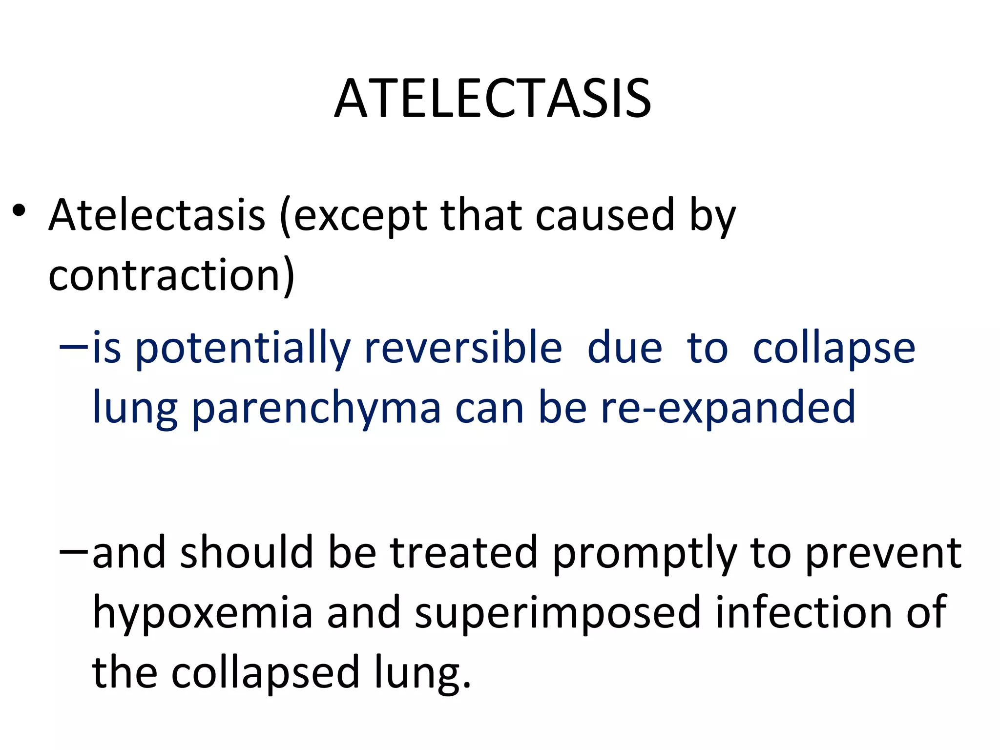Atelectasis (collapse) | PPT