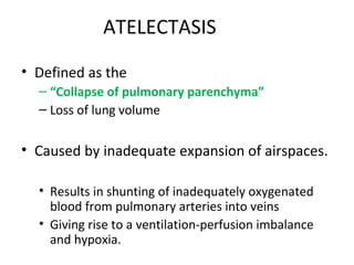 Atelectasis (collapse) | PPT