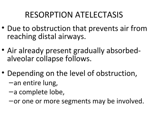 Atelectasis (collapse) | PPT