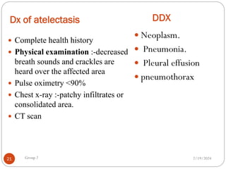 Lower respiratory tract disorder ATELECTASIS | PPTX