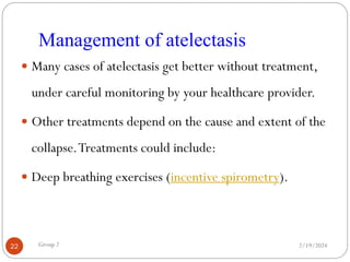 Lower respiratory tract disorder ATELECTASIS | PPT