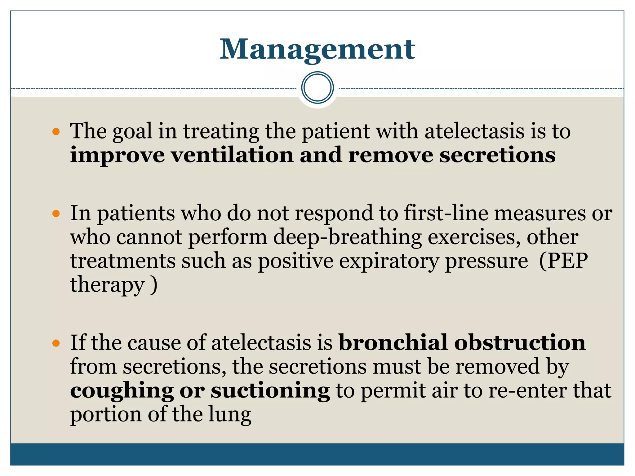 Atelectasis | PDF