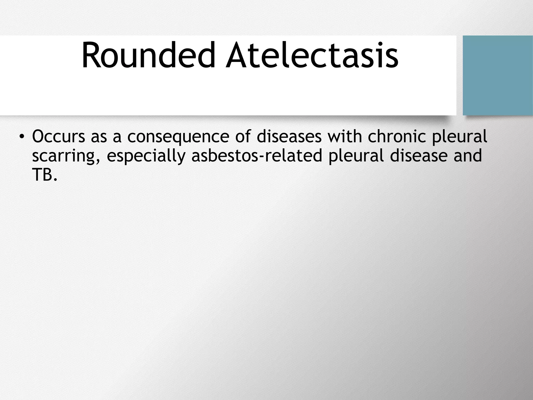 Atelectasis - a respiratory disorder | PPTX