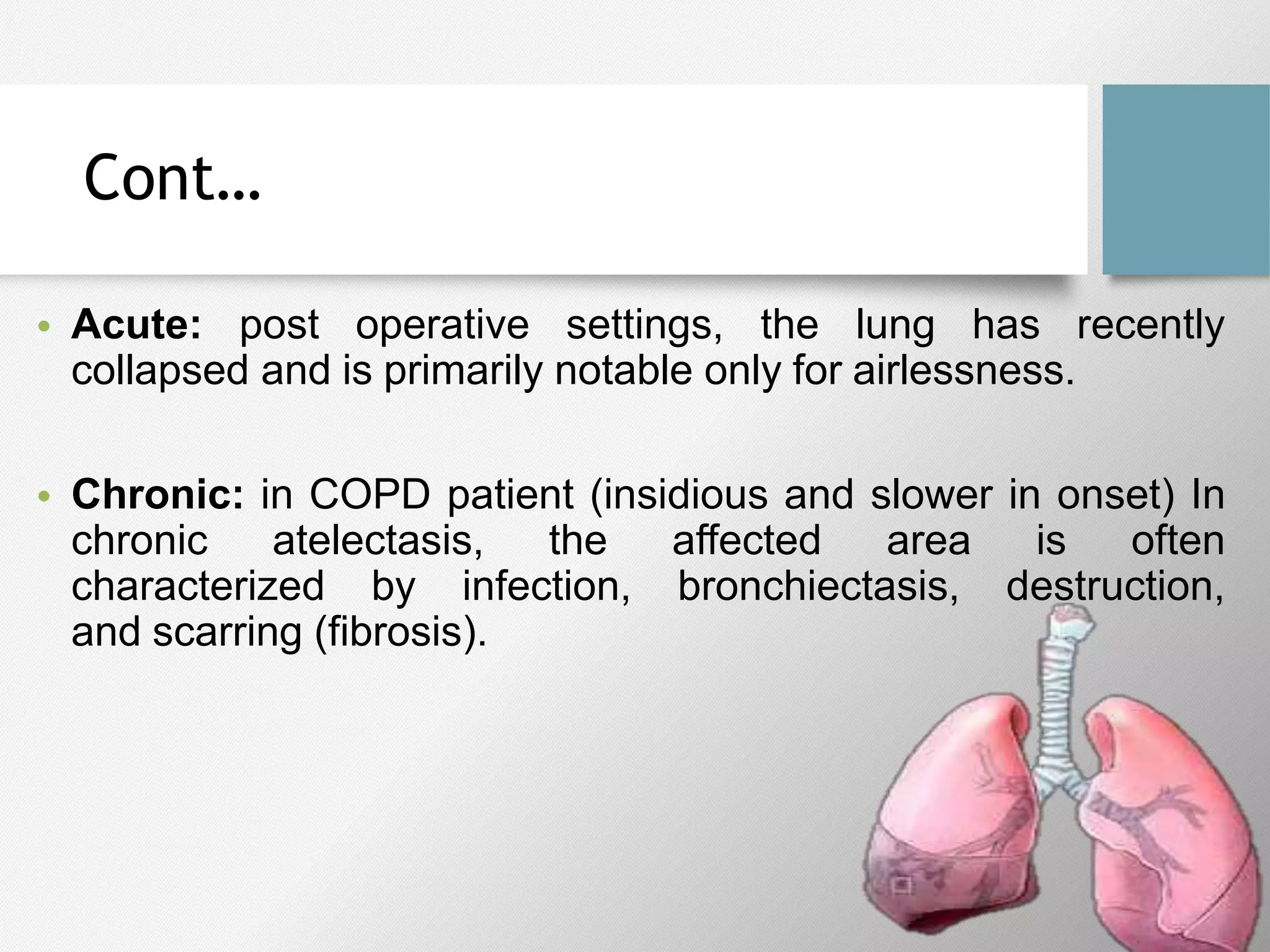 Atelectasis - a respiratory disorder | PPTX