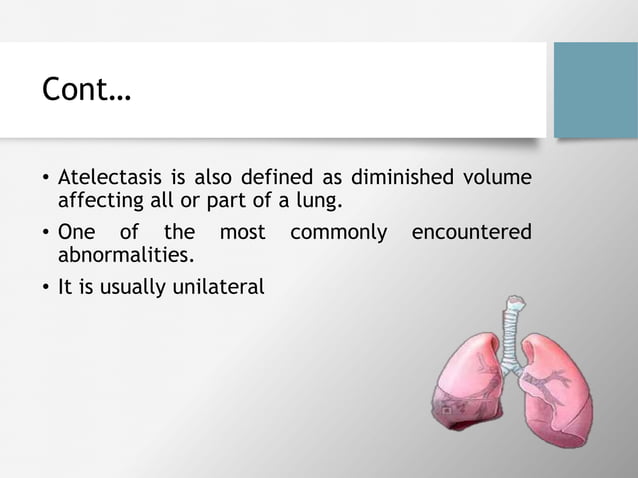 Atelectasis - a respiratory disorder | PPTX