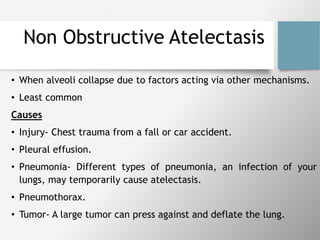 Atelectasis - a respiratory disorder | PPTX