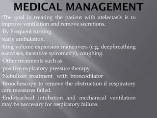 ATELECTESIS......pptx. Detailed Atelectasis as a pathological lung ...