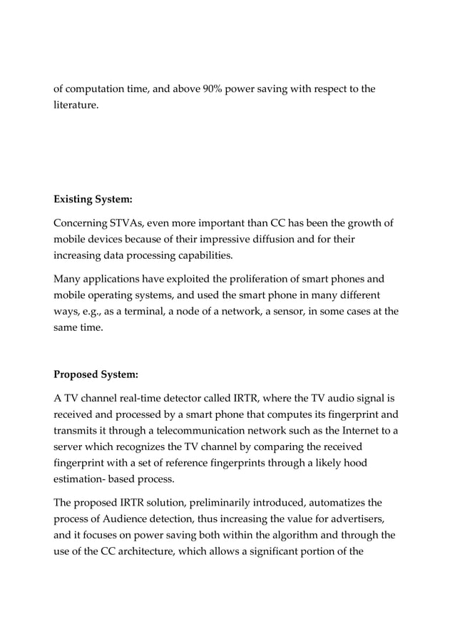 A television channel real time detector using smartphones | PDF