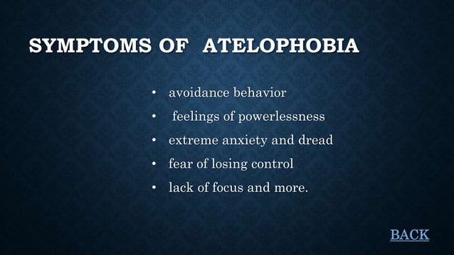 Atelophobia Fear of Imperfection | PPT