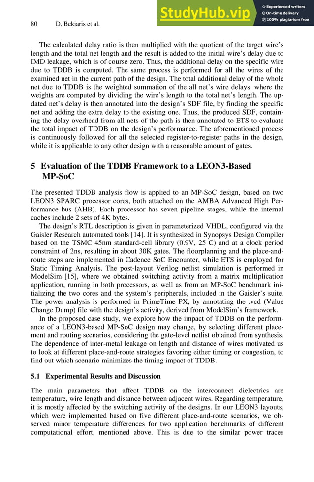 A Temperature-Aware Time-Dependent Dielectric Breakdown Analysis Framework | PDF | Physics | Science