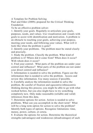 A Template for Problem Solving Paul and Elder (2009); prepared f.docx