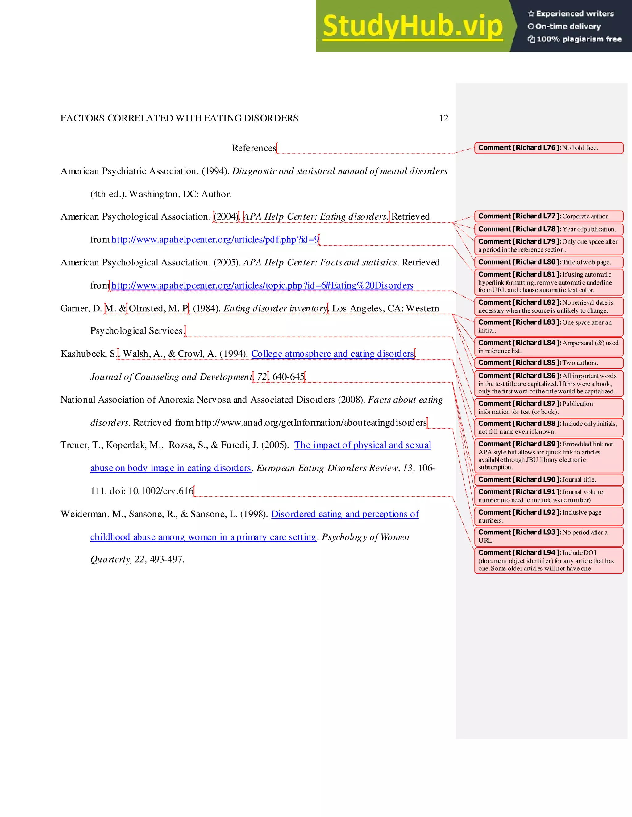 A Template Paper With Comments For Illustrating The 6 Th Edition Of APA ...