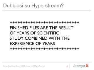 Atempo hyperstream server | PPT