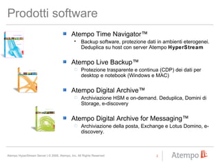 Atempo hyperstream server | PPT