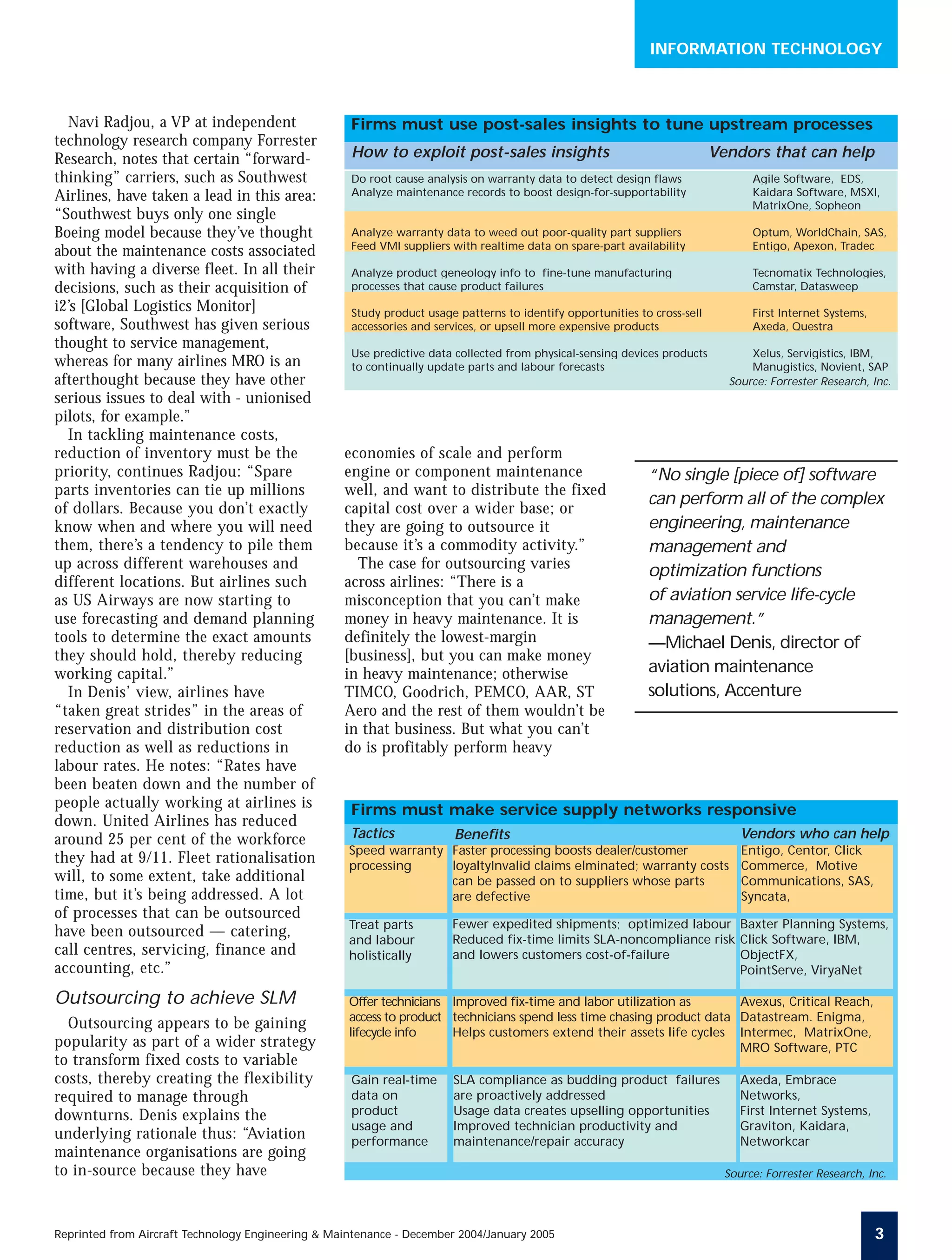 Aviation Service Lifecycle Management | PDF