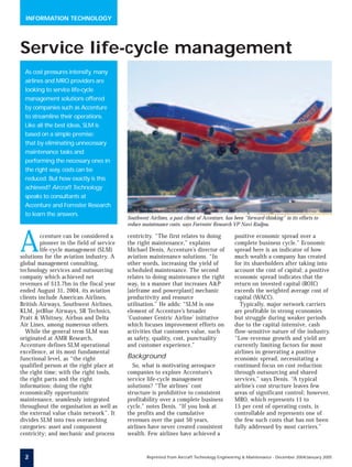 Aviation Service Lifecycle Management | PDF