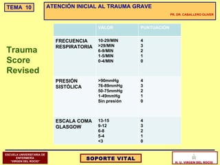 ATENCIÓN INICIAL AL TRAUMA | PPT