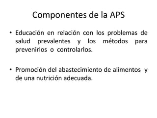 Atención primaria de la salud | PPTX