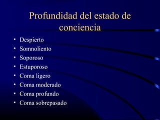 Atencion del paciente en coma 1 | PPT
