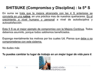 Las 5 cinco S - La calidad: productividad y competitividad de la ...