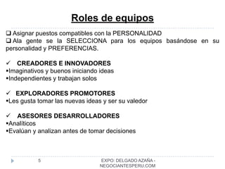 Equipos y roles de trabajo | PPTX