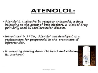 Atenolol Drug | PPTX