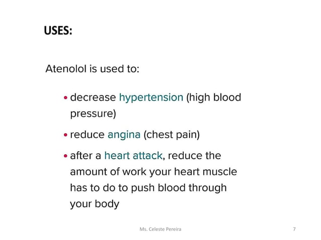 Atenolol Drug | PPTX