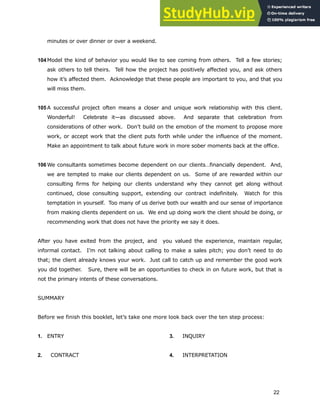 A TEN STEP CONSULTING PROCESS | PDF