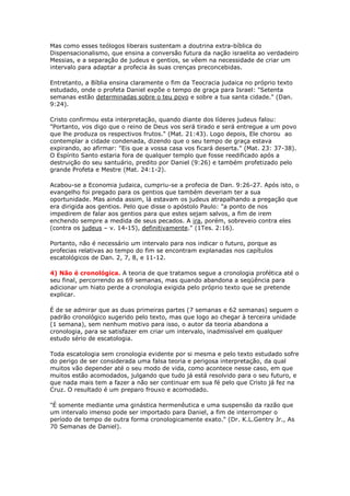 A teoria do intervalo em daniel 9 27 | DOCX