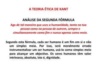 A teoria ética de kant | PPTX