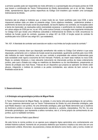 A teoria tridimensional do direito de miguel reale | PDF