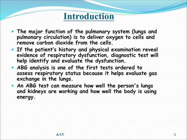 ATERIAL BLOOD GASES..................... | PPT