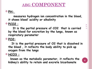 ATERIAL BLOOD GASES analysis and interpretations | PPT | First Aid ...