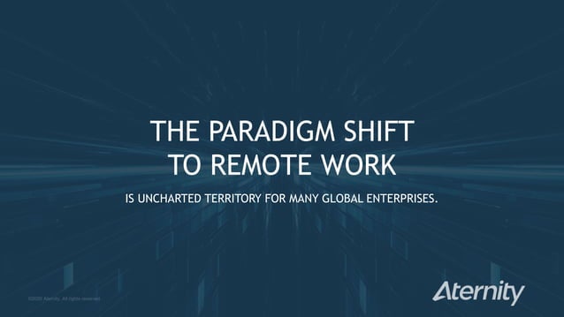 Aternity Remote Workforce Productivity and Employee Experience | PPTX