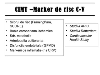 Ateroscleroza carotidiana si relatia cu micro albuminuria | PPT