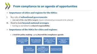 A Territorial Approach to the Sustainable Development Goals | PPTX